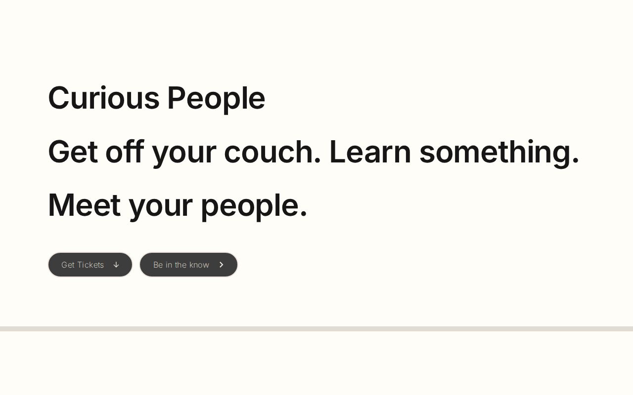 Curious People